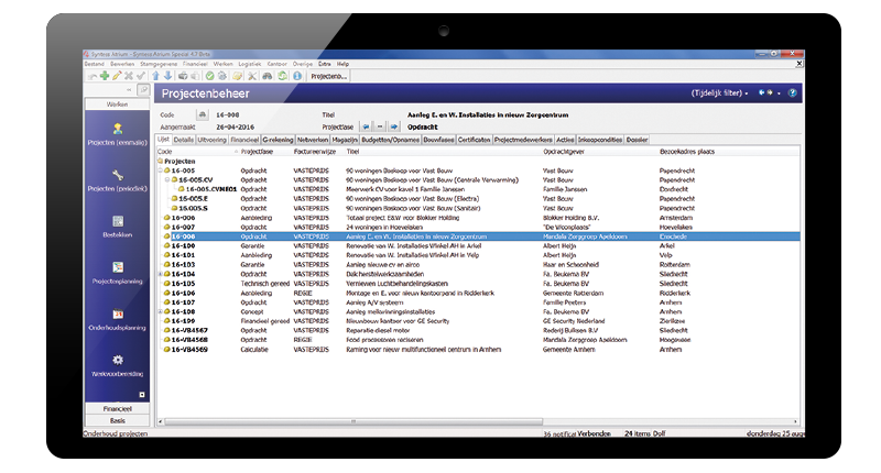 Projecten, service en onderhoud het beste geïntegreerd | Syntess